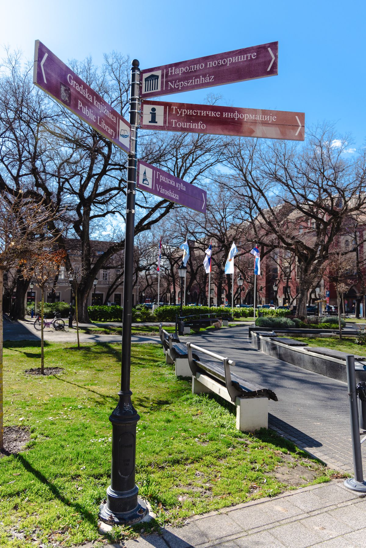 Directional street signs in multiple languages by viton4ik | Clickasnap